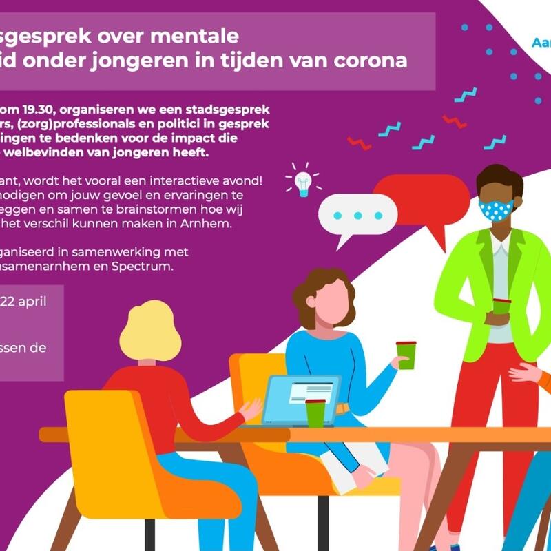 Stadsgesprek met jongeren over mentale veerkracht in coronatijd | GroenLinks Arnhem